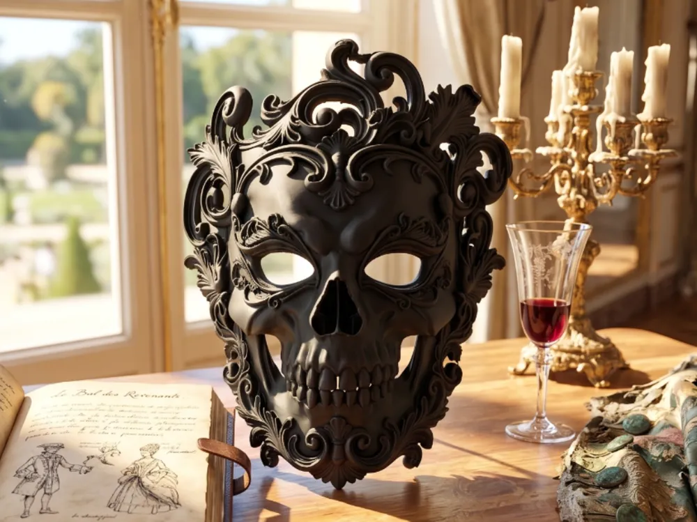 Baroque Zombie Mask - The Putrid Elegance Art - Free 3D Print Model ...