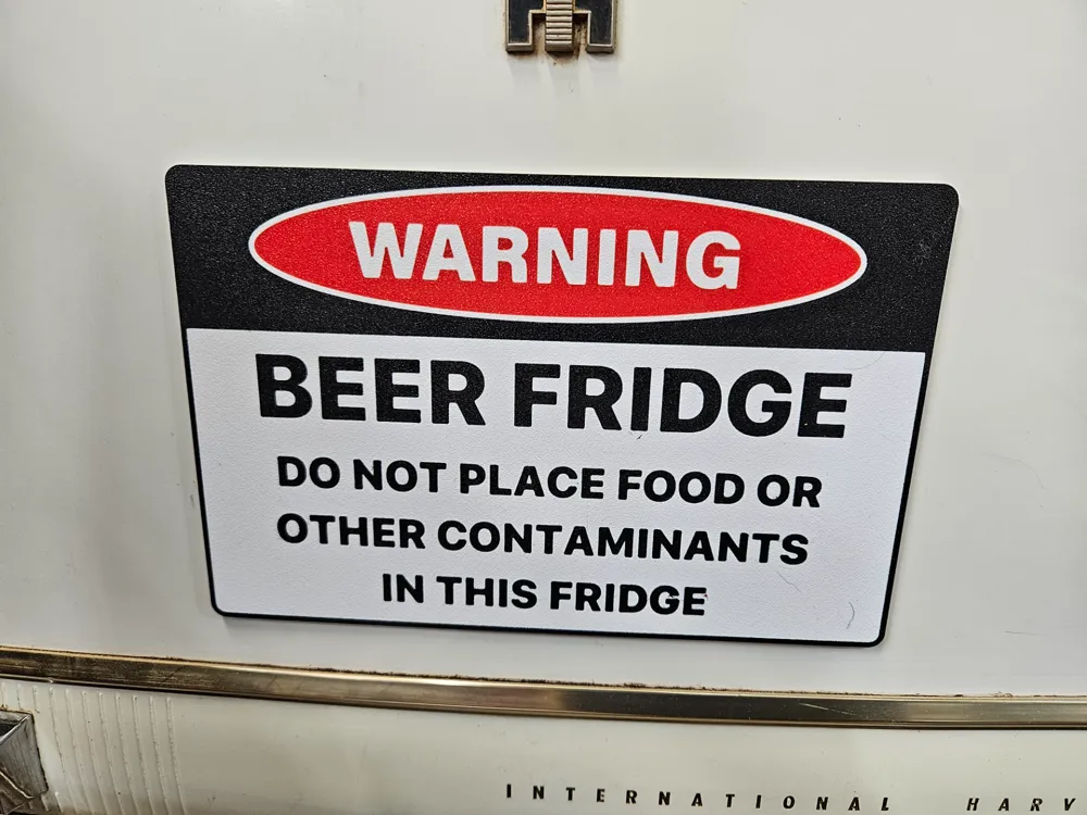 Beer Fridge Warning Magnet by Hergie Prints - MakerWorld