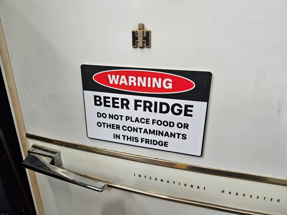 Beer Fridge Warning Magnet by Hergie Prints - MakerWorld