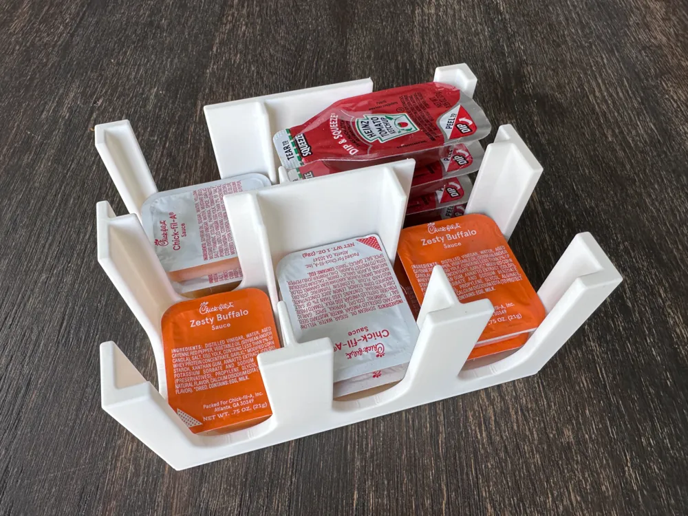 Chick-Fil-A Sauce and Ketchup Organizer by jwdenmark - MakerWorld