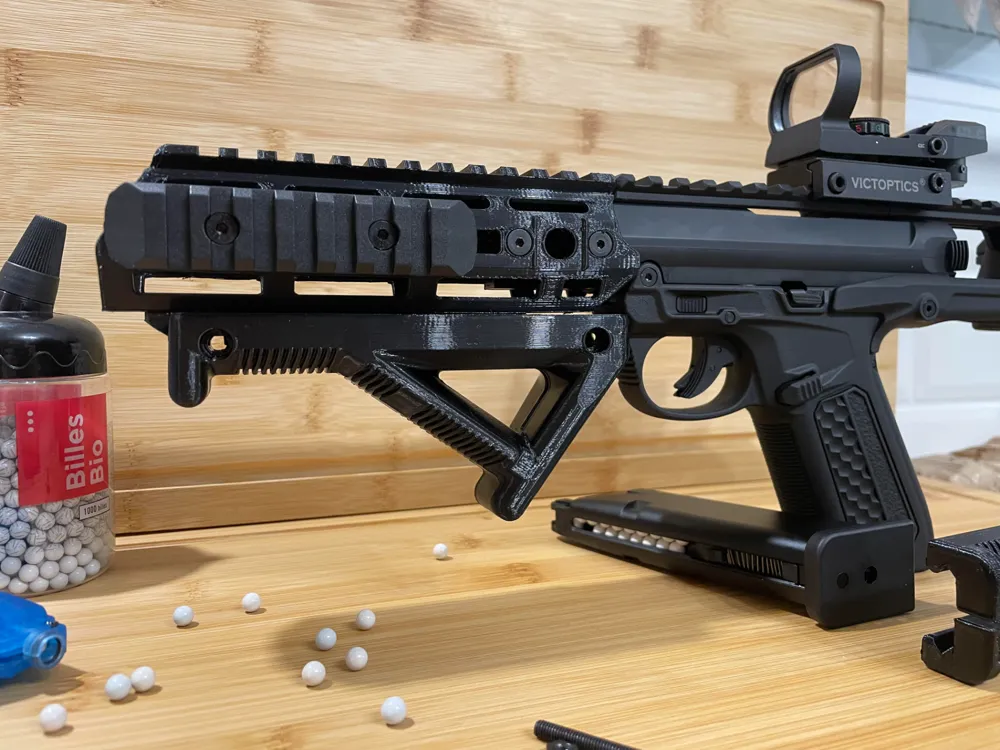 Airsoft Angular Grip several sizes by Zouzou Factory - MakerWorld