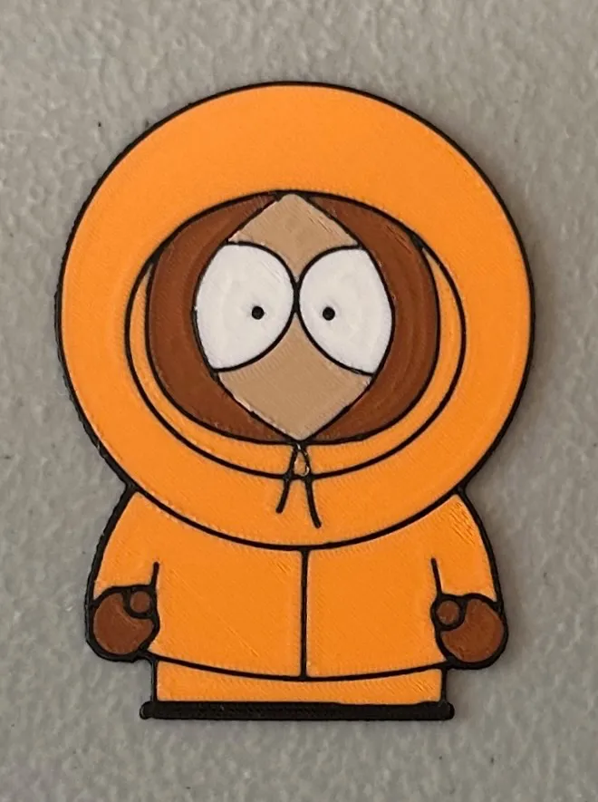 Multicolor Kenny McCormick Magnet - Free 3D Print Model - MakerWorld
