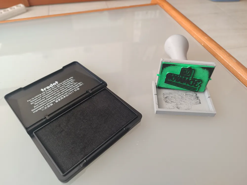 Customizable Ink Stamp - Free 3D Print Model - MakerWorld