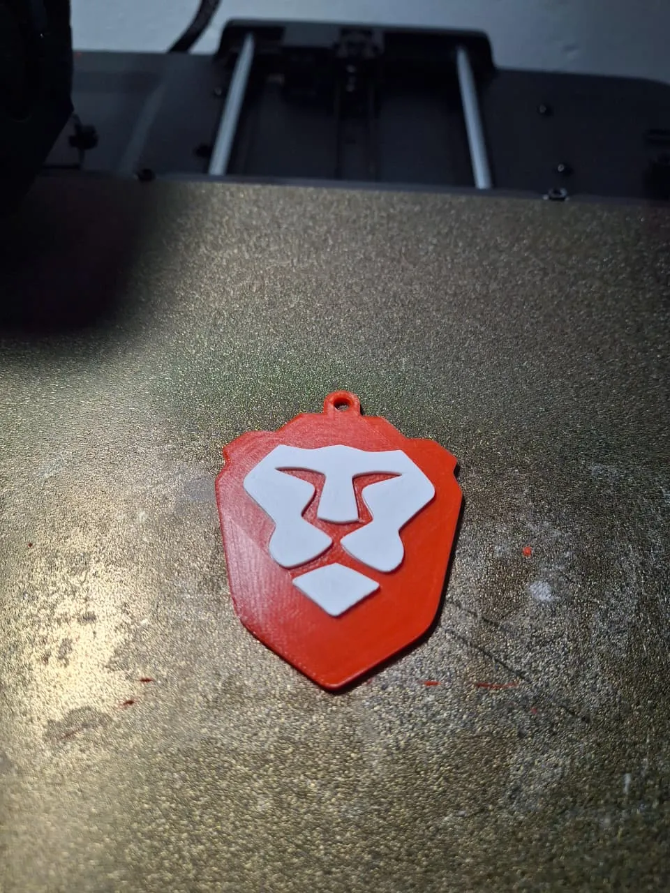 Brave browser logo keychain - Free 3D Print Model - MakerWorld