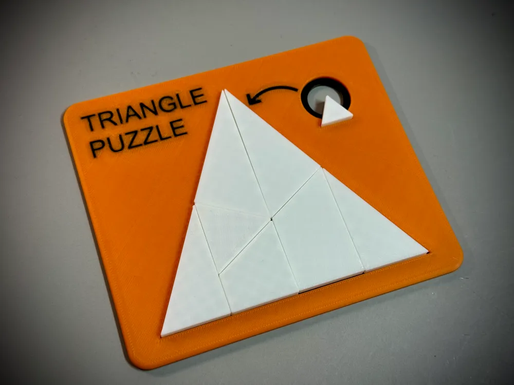Triangle Puzzle by ChunkAhoy MakerWorld: Download Free 3D Models