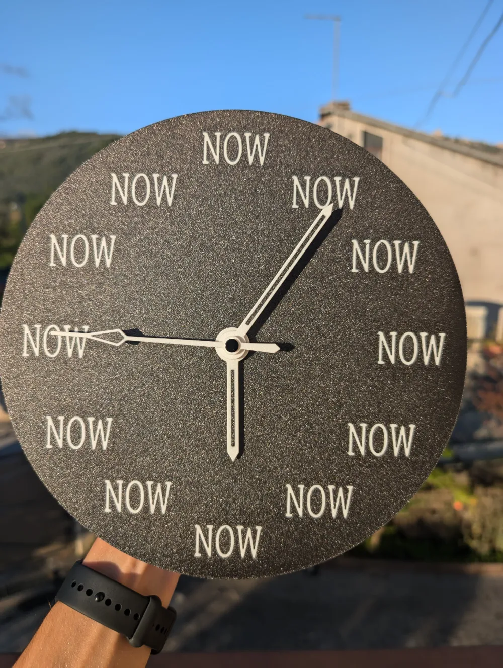 Now O'Clock / Motivational Clock [Clock Kit-MH011] by EArtisans - MakerWorld