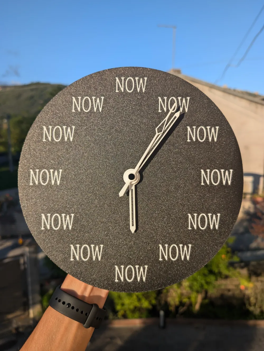 Now O'Clock / Motivational Clock [Clock Kit-MH011] by EArtisansMakerWorld: Download Free 3D Models