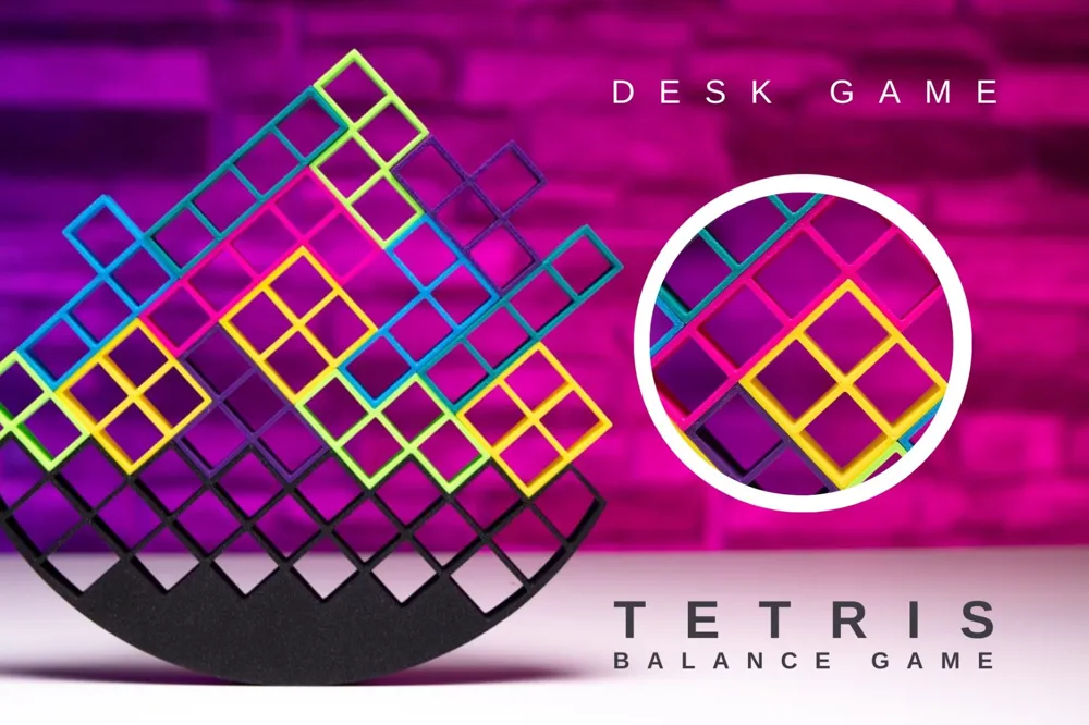 TETRIS DESK GAME - BALANCE GAME by 3DPTK - MakerWorld