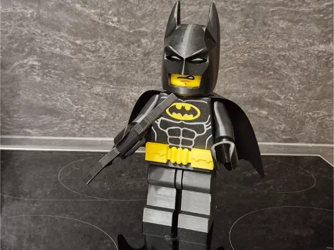 Brick Man Batman 500% - Free 3D Print Model - MakerWorld