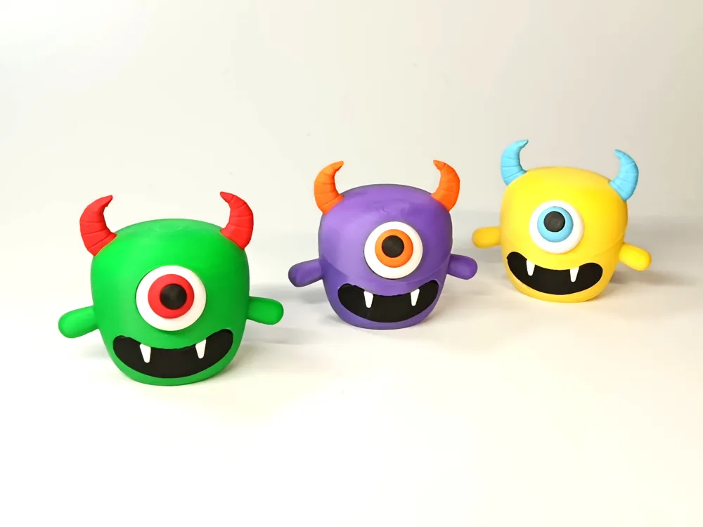 "Peek-a-pod" | Cute desk monster + hidden storage - Free 3D Print Model ...
