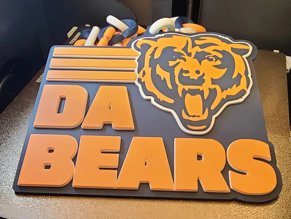 Da Bears Hype Chain Pendant by ABC3DPRINTS - MakerWorld