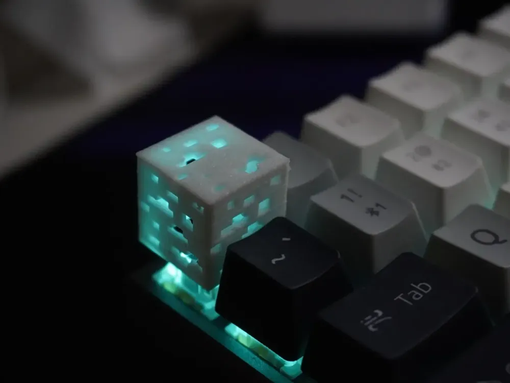 Minecraft Ore Keycaps - Free 3D Print Model - MakerWorld