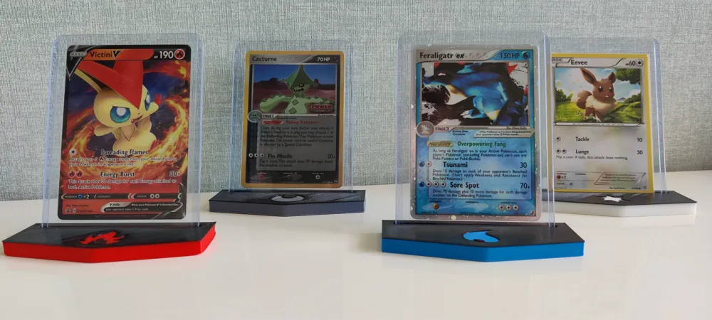 Pokemon TCG card stand with type symbol by Myxtro - MakerWorld