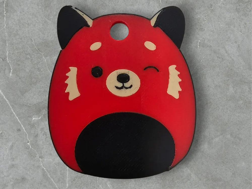 Cici the Red Panda Squishmallow keychain by Belgian Otaku - MakerWorld