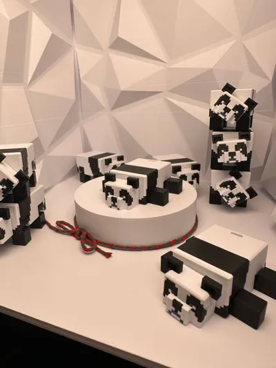 Minecraft Panda Articulated by kirimba - MakerWorld