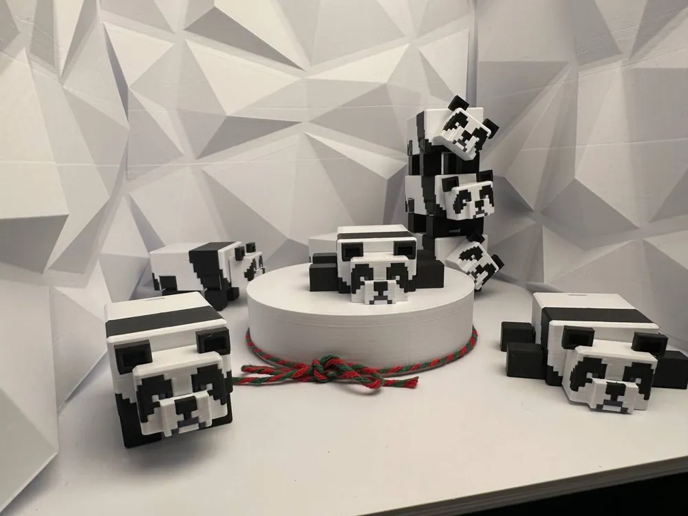 Minecraft Panda Articulated - Free 3D Print Model - MakerWorld