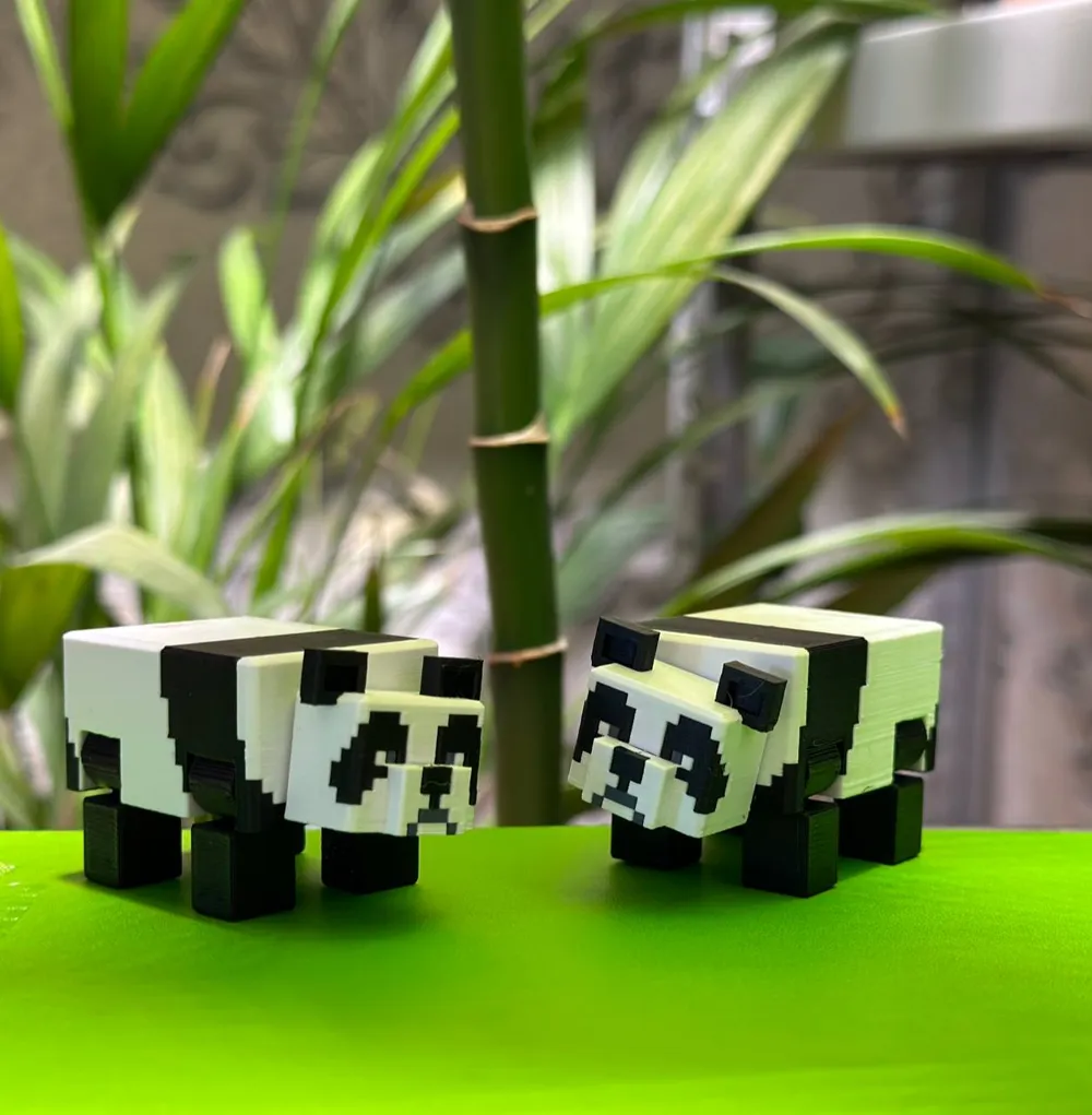 Minecraft Panda Articulated - Free 3D Print Model - MakerWorld