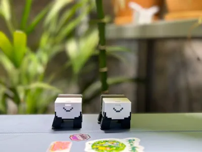 Minecraft Panda Articulated by kirimba - MakerWorld