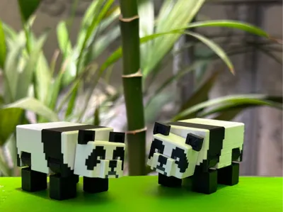 minecraft panda by dividoMakerWorld: Download Free 3D Models