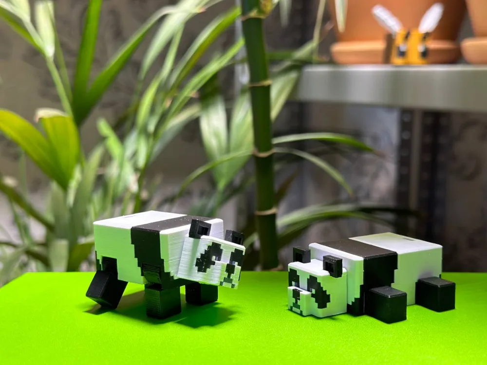 Minecraft Panda Articulated - Free 3D Print Model - MakerWorld