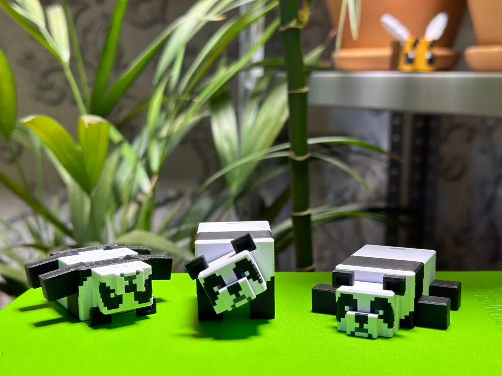 Minecraft Panda Articulated - Free 3D Print Model - MakerWorld