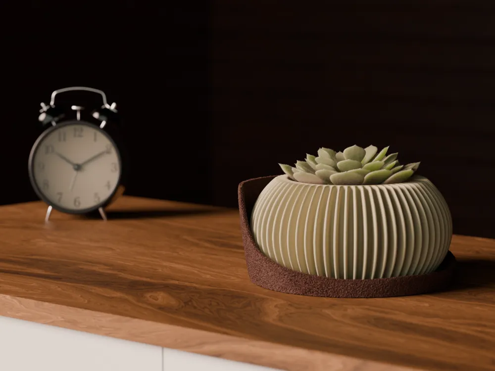 BULB - A modern well rounded planter - Free 3D Print Model - MakerWorld