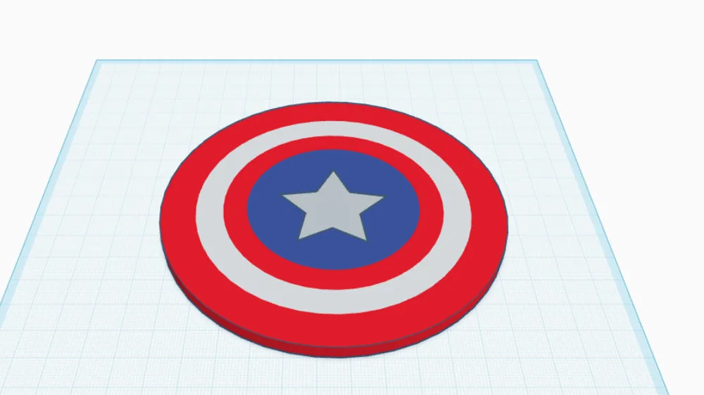 Captain America Shield Disk - Free 3D Print Model - MakerWorld