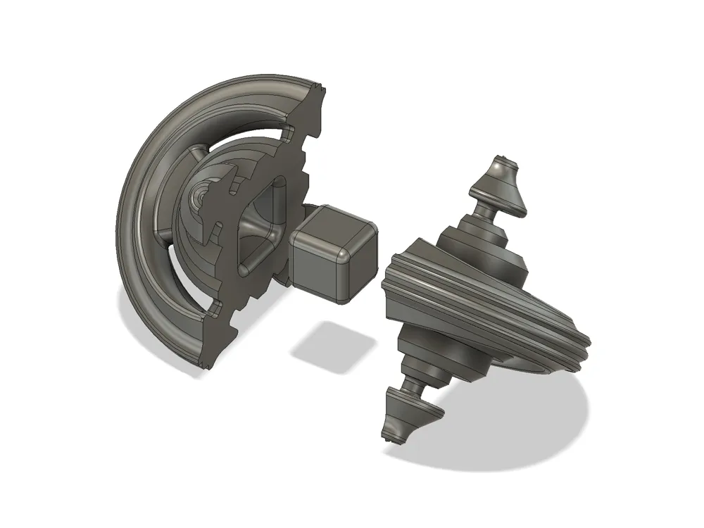 Rolling Sphericon V3 - Square Variant Desk Toy by RandomRemeshStudio ...