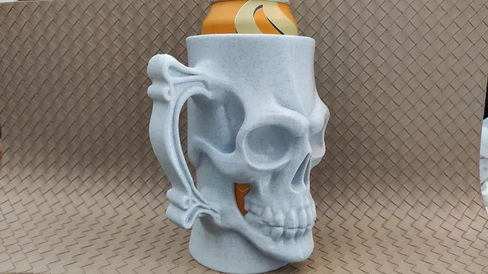 Skull Can Holder (0.5L Cans) - Beer mug by RUMcajz MakerWorld: Download ...
