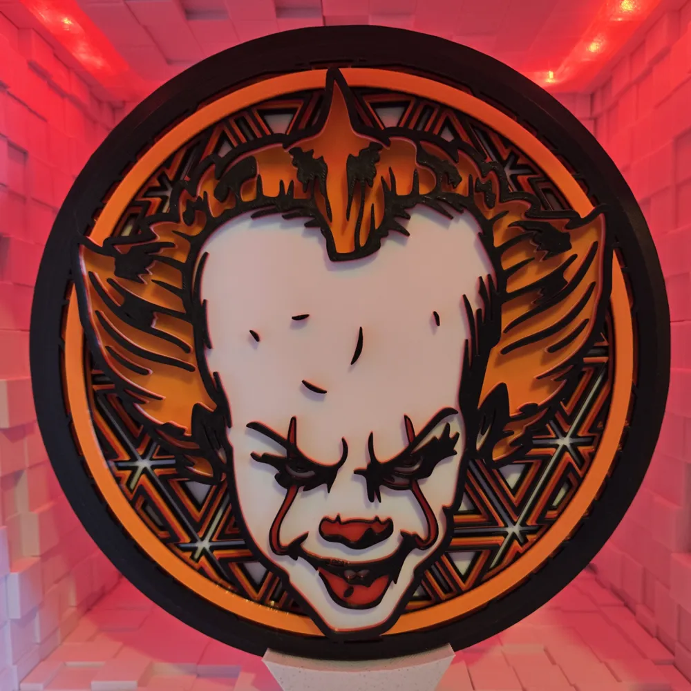 IT - Pennywise Mosaic by Luke's 3D Prints MakerWorld: Download Free 3D ...