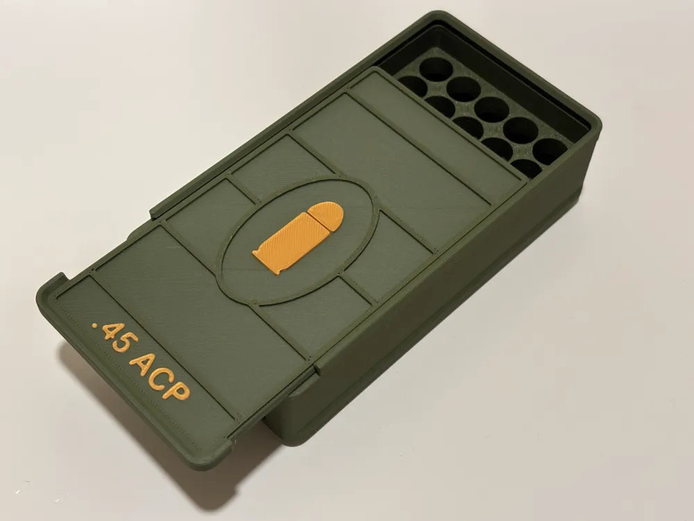 Ammo Storage Box 45 ACP 50 Rounds by Coconut - MakerWorld