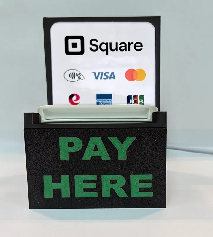 Square Card Reader Stand by Commodore_Creator - MakerWorld