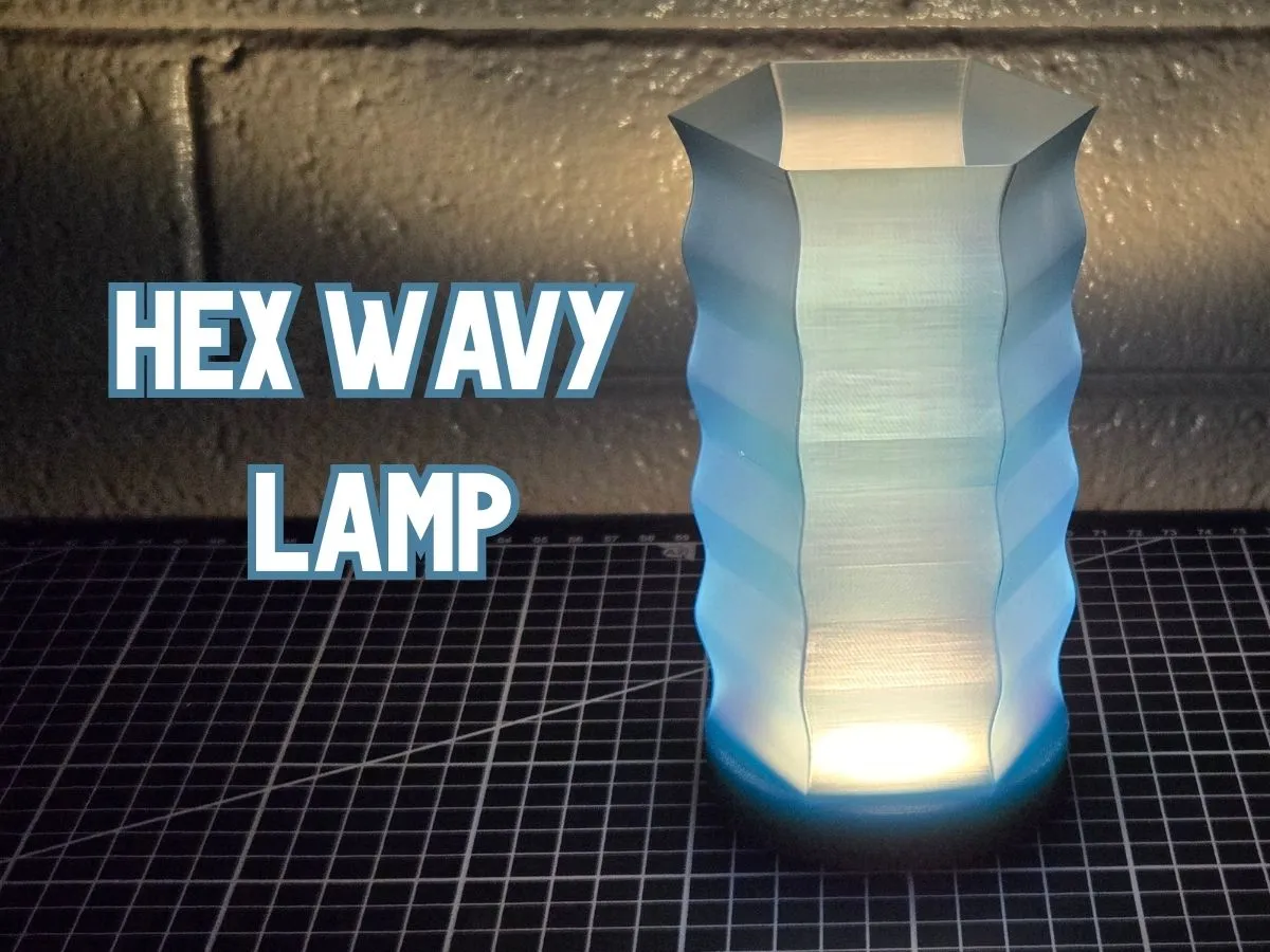 Hex Wavy Lamp - Free 3D Print Model - MakerWorld