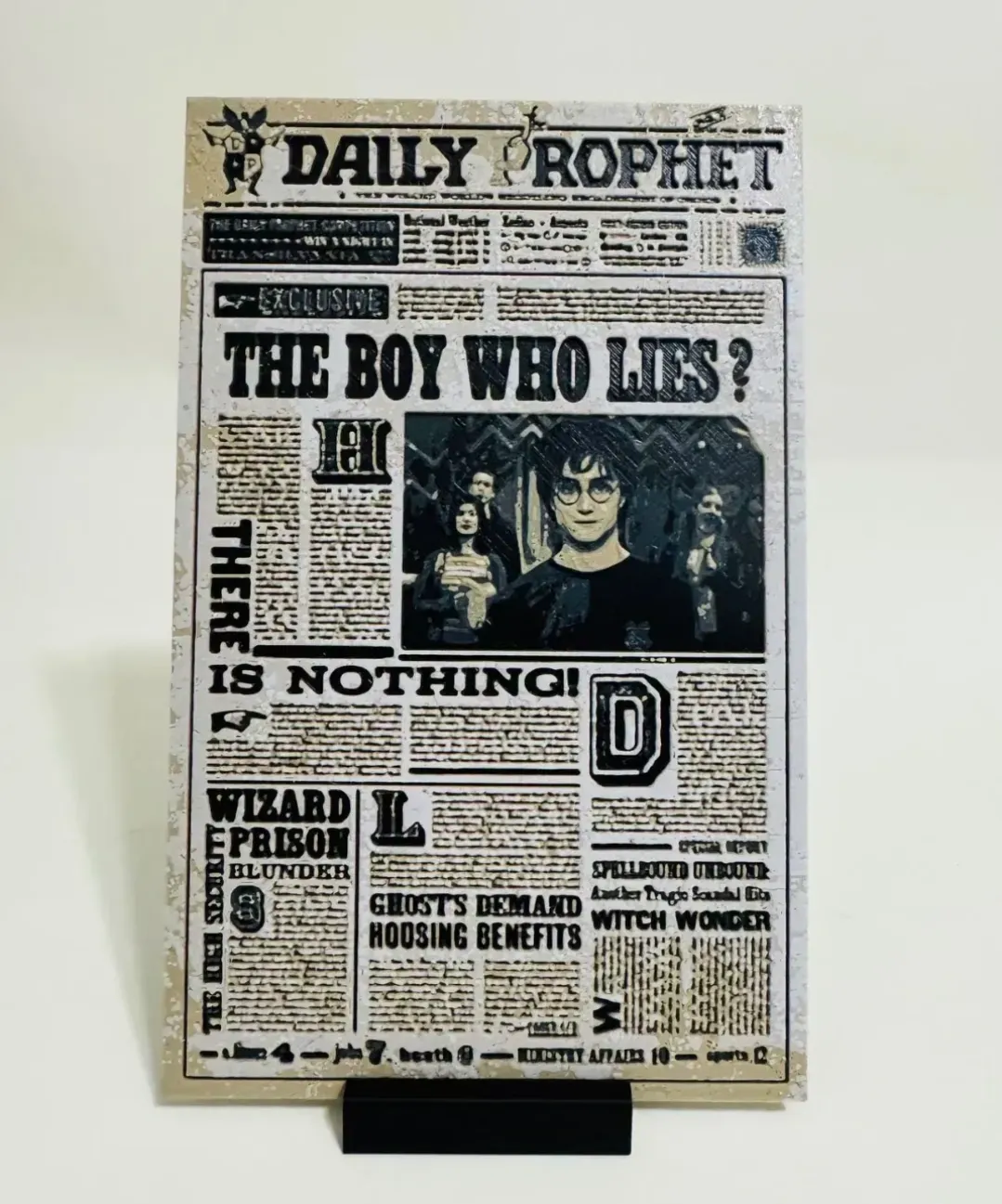Harry Potter - The Daily Prophet - Free 3D Print Model - MakerWorld