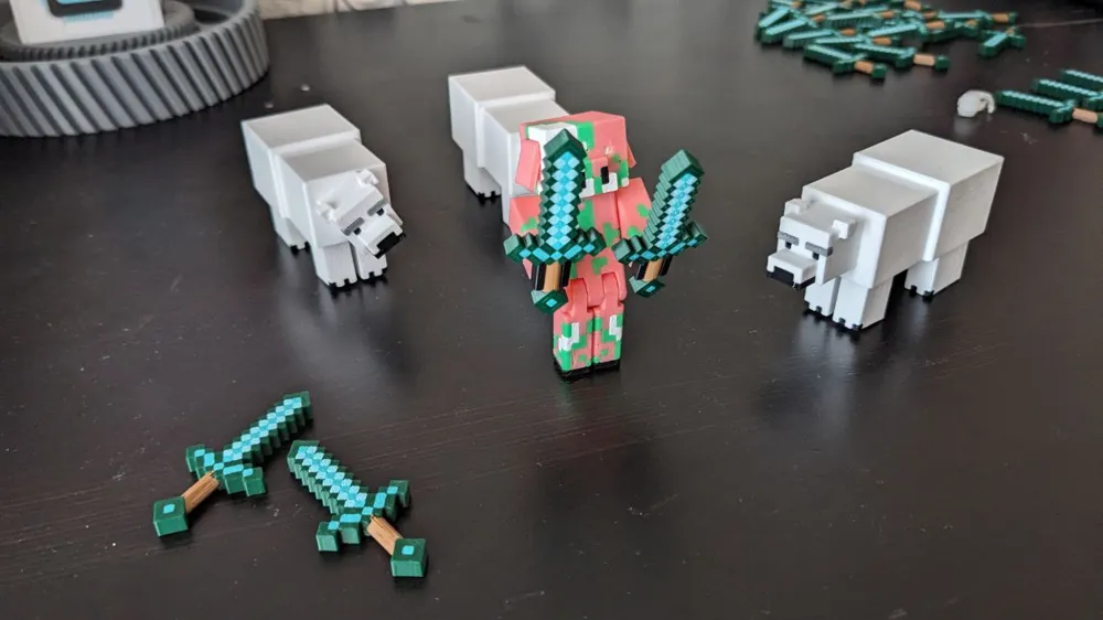 Minecraft Diamond Sword - Free 3D Print Model - MakerWorld