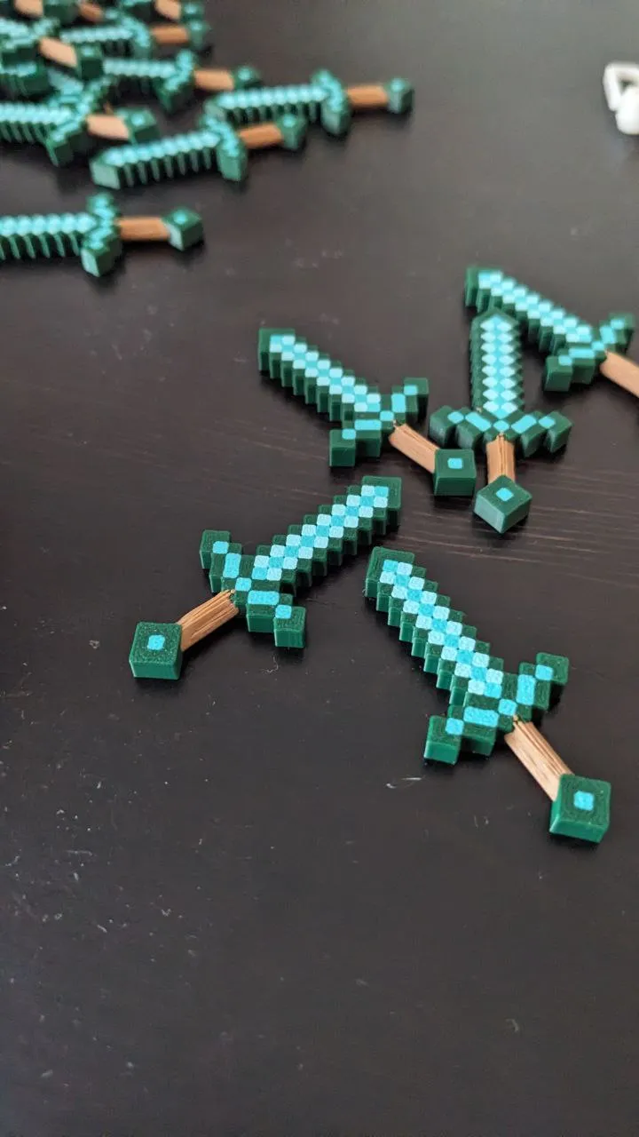 Minecraft Diamond Sword by kirimba MakerWorld: Download Free 3D Models