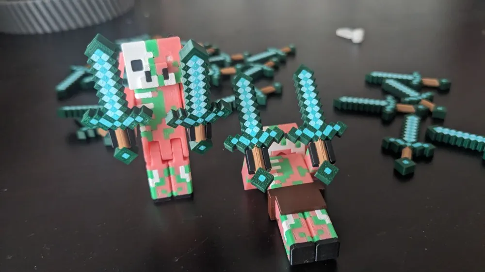 Minecraft Diamond Sword by kirimba MakerWorld: Download Free 3D Models