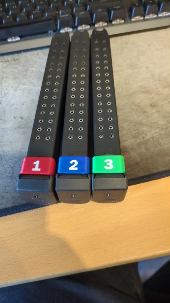 Slide on ID tab for Glock magazines, Several types by Elothan ...