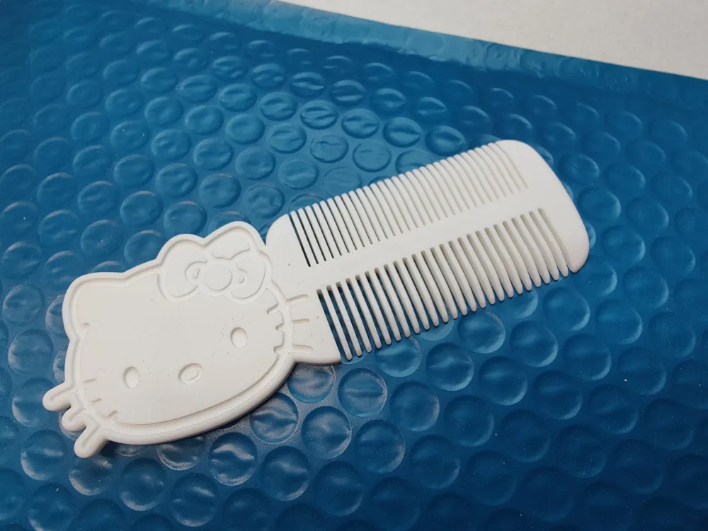 Hello Kitty Beard/Mustache Comb by TopUr3D - MakerWorld