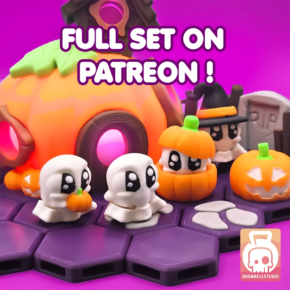 FREE Articulated Mini Ghost - Free 3D Print Model - MakerWorld