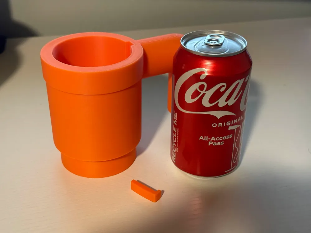 Brick Cup Drink Holder (double-wall insulated) - Free 3D Print Model ...