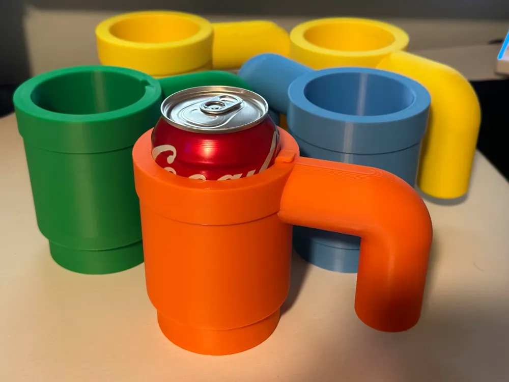 Brick Cup Drink Holder (double-wall insulated) - Free 3D Print Model ...