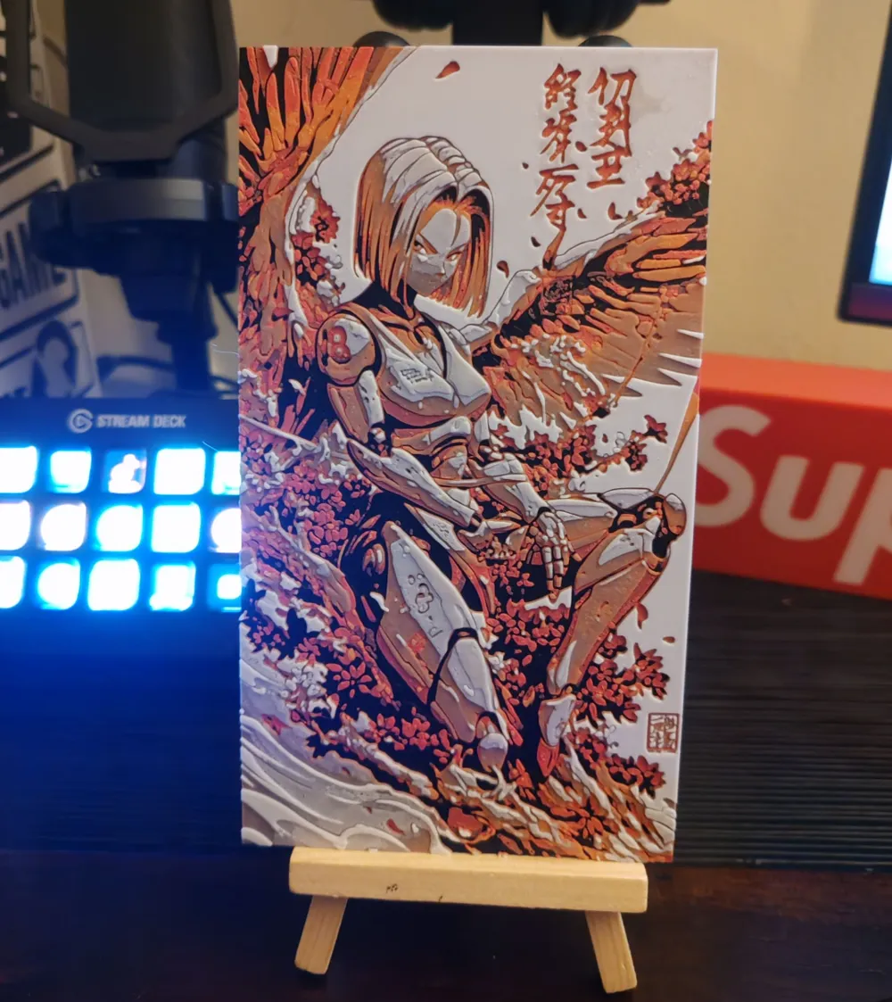 C-18 Character Hueforge (Android) DBZ Manga by MisterZen - MakerWorld