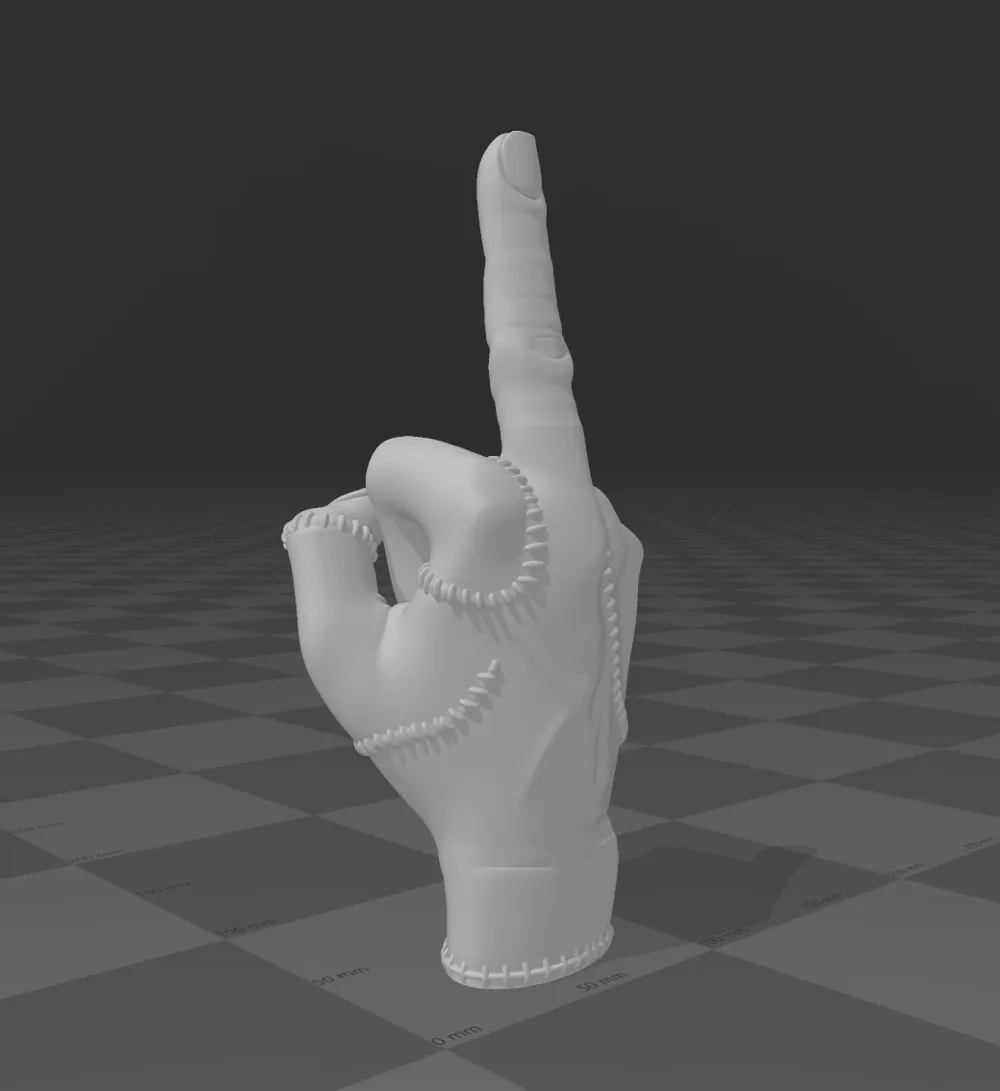 Wednesday Thing – Stitched Hand Middle Finger by Alextreme MakerWorld ...