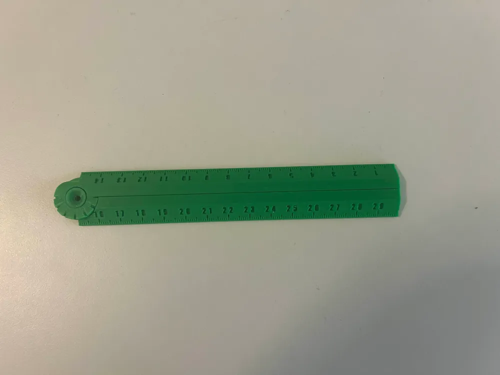 Folding Ruler and Protractor Combo by Voodoo_1 - MakerWorld