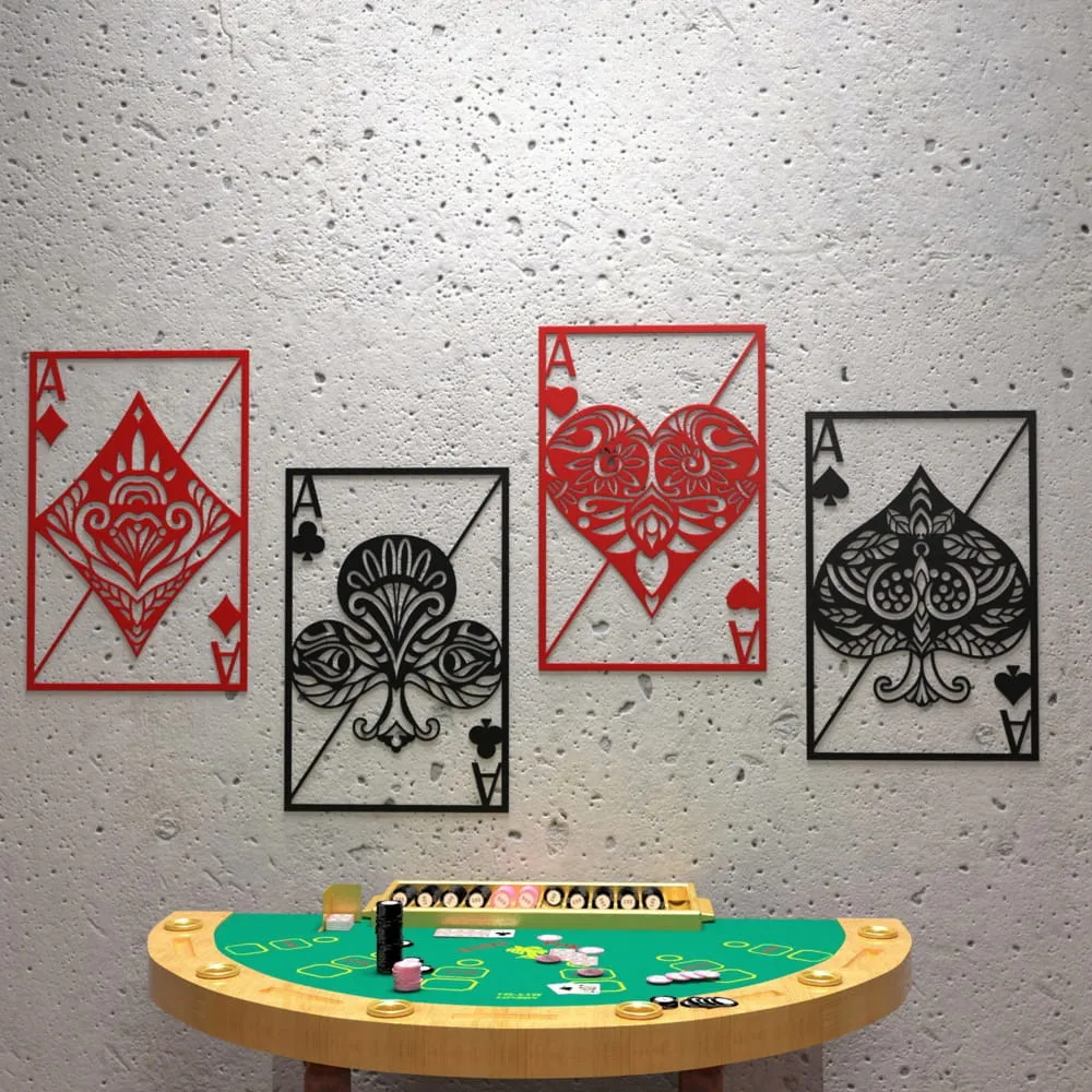 Poker Card Artistic detailed wall decoration by woodbear MakerWorld ...