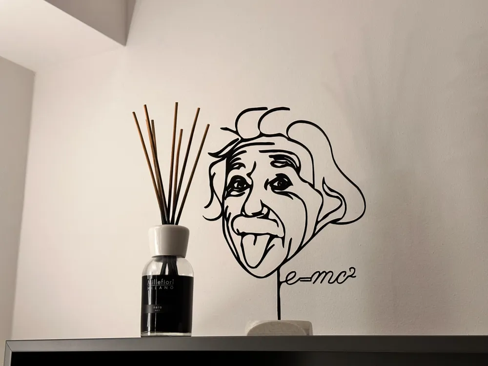 Albert Einstein - 2D ART by TheMiguelBi - MakerWorld