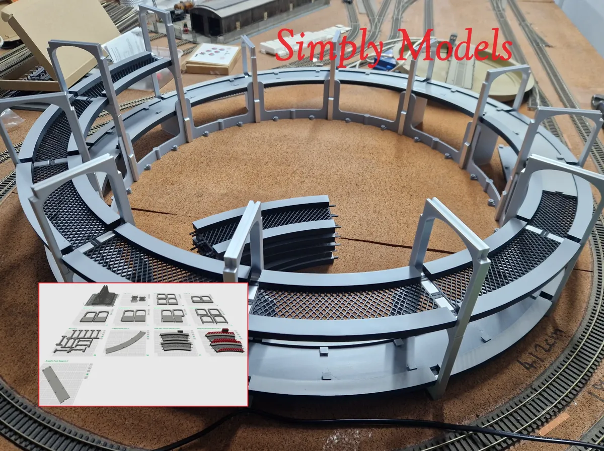 Model Railway HO / OO 1st Radius Helix by Simply Models MakerWorld: Download Free 3D Models