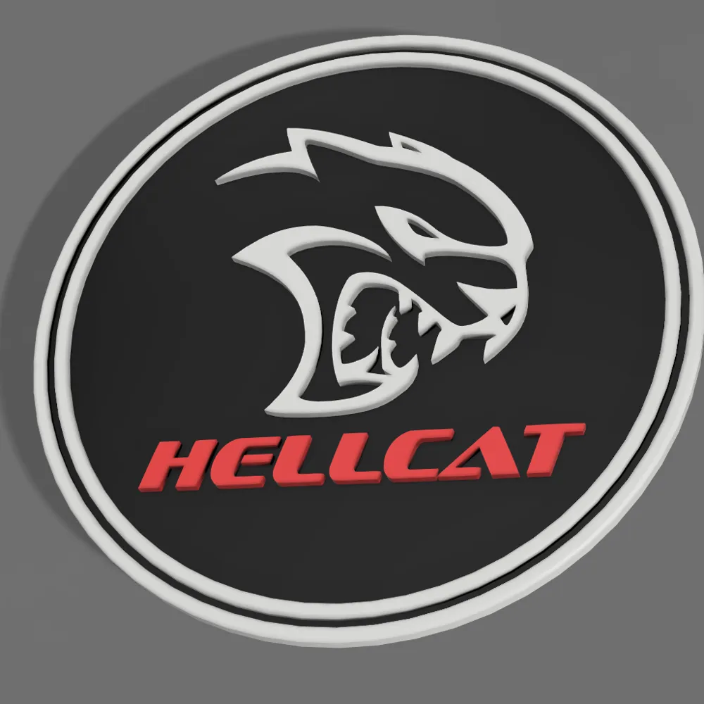 Dodge Hellcat Sign by 3DG Designs - MakerWorld