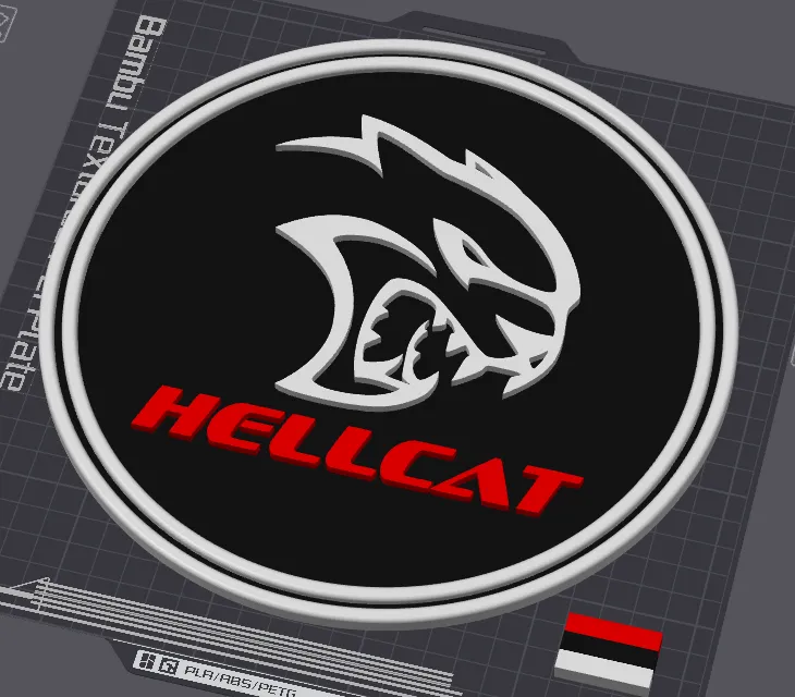 Dodge Hellcat Sign by 3DG Designs - MakerWorld